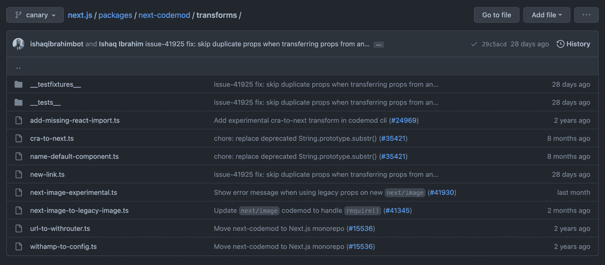 Next.js の codemod を読む | blog.ojisan.io